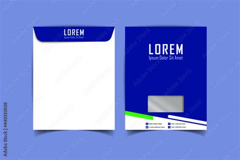 Envelope A4 Envelope A4 Vector Design Digital Hand Drawn Paper Envelope A4 Set Isolated On