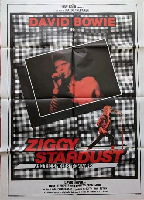 Ziggy Stardust Original Italian Poster 1979 David Bowie Vintage