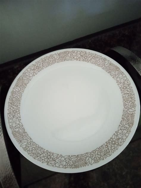 Vintage Corelle Woodland Brown Pattern Plate Etsy