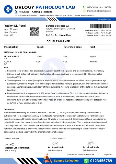 Double Marker Test Price Purpose And Results Drlogy