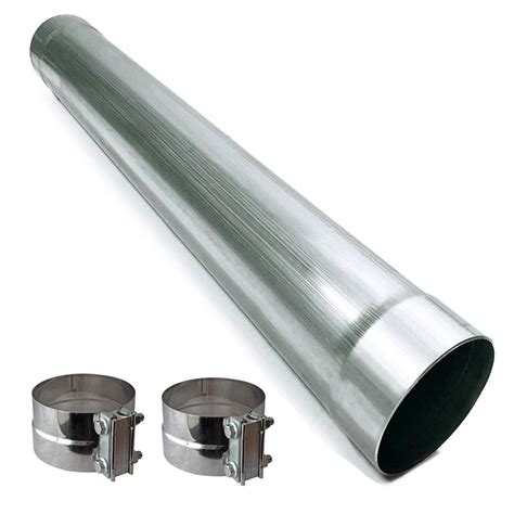 Stainless Steel Exhaust Straight Pipe 35 Id X 30 Long Giant Exhaust