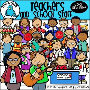 Teachers And School Staff Clip Art Set By Chirp Graphics Tpt