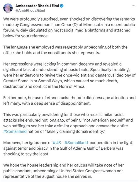 Squad Member Ilhan Omar Slammed For Disgraceful Speech Saying She Is
