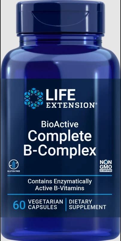Bioactive Complete B Complex 60 Vcaps Lfe01945