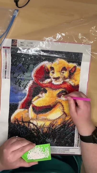 Part 5 Of Mufasa And Simba Diamond Art Please Like And Subscribe