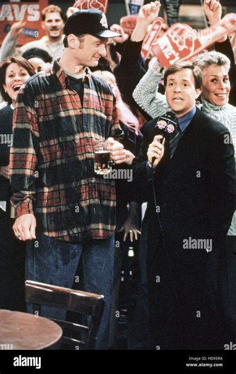 The Drew Carey Show From Left Ryan Stiles Bob Costas Tracy Bowl