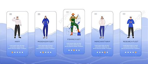 Types Of Sea Fleets Onboarding Mobile App Screen Vector Template Banner Template Download On Pngtree