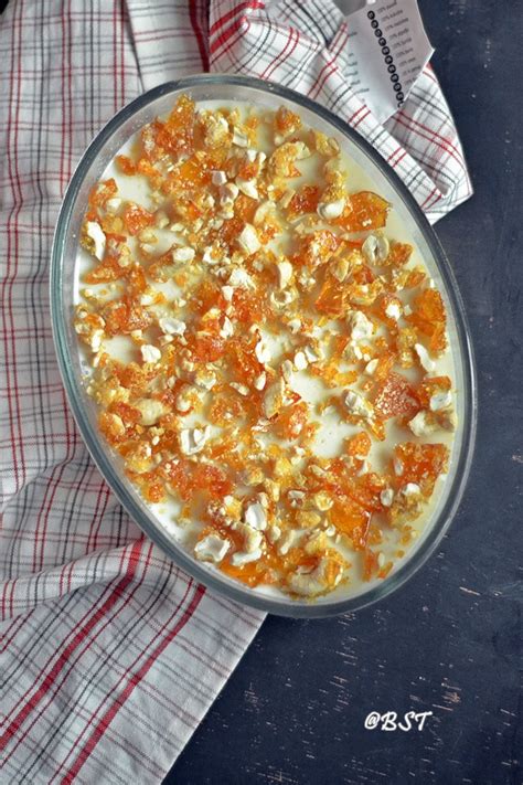 Easy Milk Pudding With Cashew Praline China Grass Pudding The Big