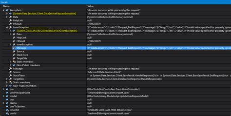 C Deserializing Odata Error Messages Stack Overflow