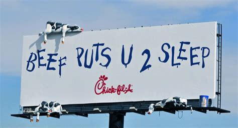 Chick Fil A Eat More Beef Billboard Swipefile