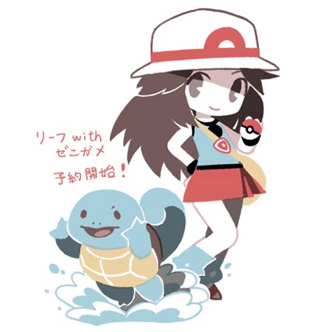 Leaf And Squirtle Pokemon And More Drawn By Milkpeachi Danbooru