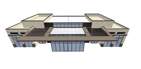 Offices Glass Facade Sketchup Model 3d Model Cgtrader