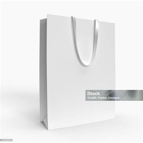 브랜딩 및 기업 아이덴티티 디자인을 위한 쇼핑백 모형 쇼핑 제품 포장 및 브랜딩 및 기업 아이덴티티 디자인 템플릿을 위한 로프 핸들 3d 렌더링 가방에 대한 스톡 사진 및