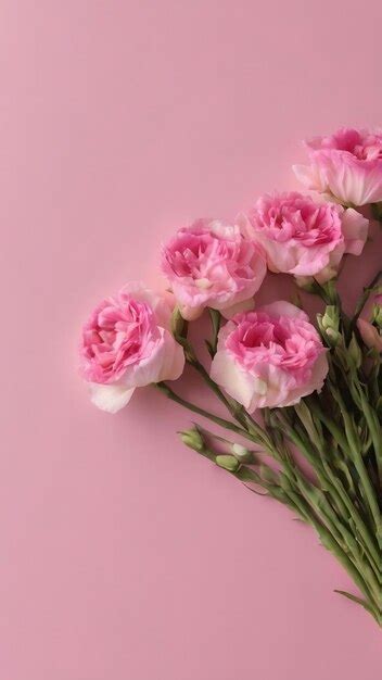 Premium Photo Blank Spiral Notebook With Eustoma Flowers Against Pink