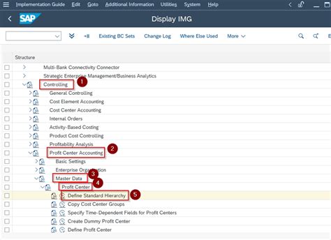 How To Creating Profit Center Standard Hierarchy