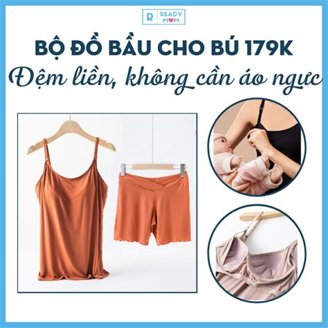 Bộ Đồ Bầu Cho Con Bú Hai Dây Đệm Liền Vải Gỗ Sồi Siêu Mềm Và Thoáng Mát AB Hàng