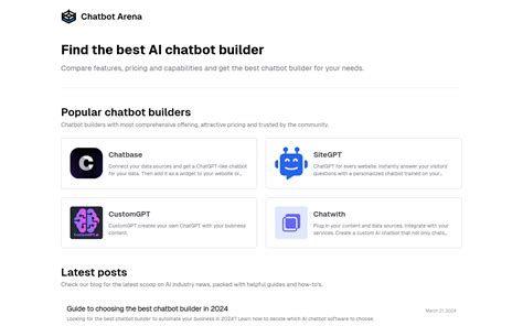 Chatbot Arena使用入口地址 Ai网站最新工具和软件app下载