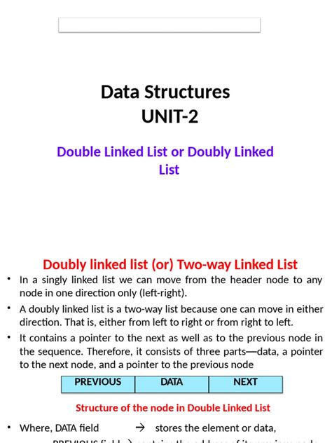 5 Double Linked List And Its Operations Pdf Information Technology