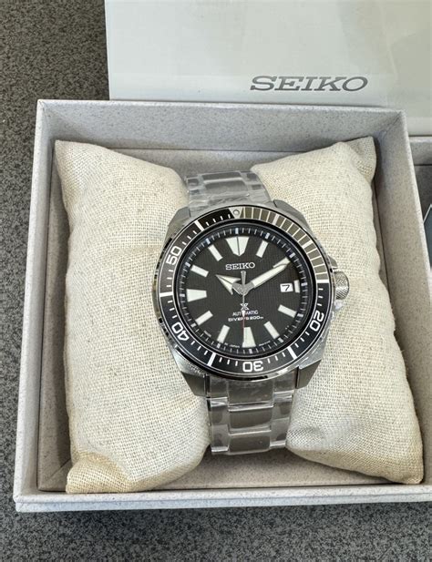 Seiko Prospex Automatic Watch 200m Black Dial Srpf03 Made In Japan New
