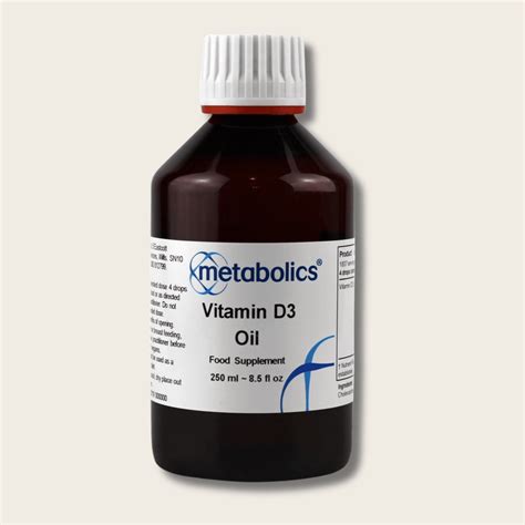 Vitamin D3 Oil Immunity And Bones Metabolics