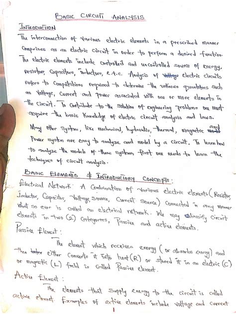 Basic Circuit Theory And Mesh Pdf