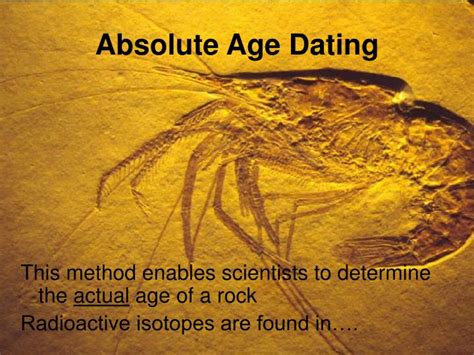 Ppt Geological Dating Part Ii Absolute Powerpoint Presentation Id