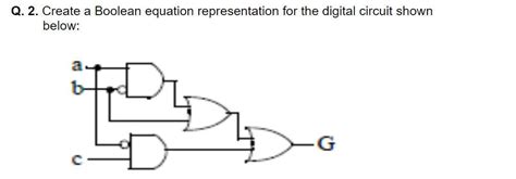 Solved Q Create A Boolean Equation Representation For Chegg Com