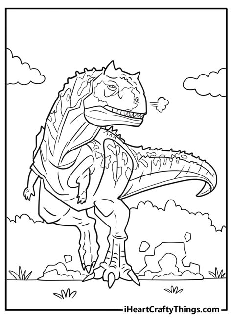 Carnotaurus Dinosaur Coloring Pages