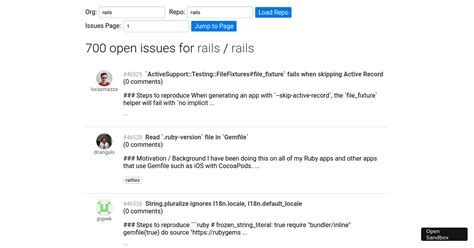 Rsk Github Issues Example Codesandbox