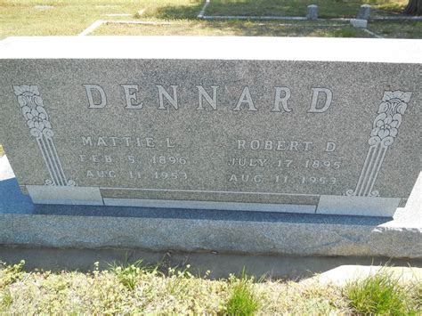 Robert D Dennard 1895 1953 Find A Grave Memorial