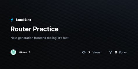 router practice stackblitz