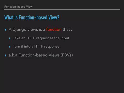 Django Class Based Views For Beginners Ppt