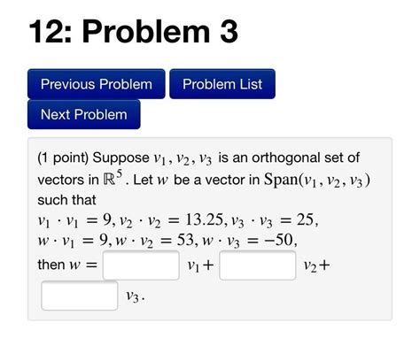 solved 12 problem 3 previous problem problem list next