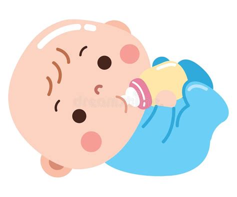 Caricatura De Leche Adorable Para Bebé Ilustración Del Vector