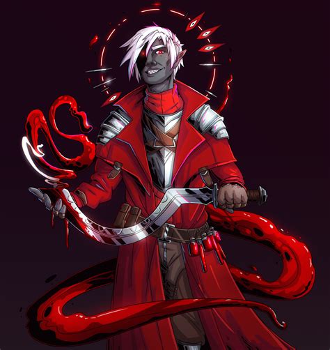 Oc Art My Warlockrogue Drow Aosh Definitely An Edgelord Rdnd