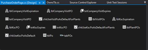C Visual Studio Form Designer Showing List Of Controls Stack Overflow
