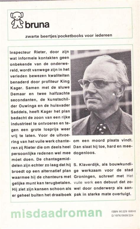 Het Vuile Werk Klaverdijk Boeken Bol