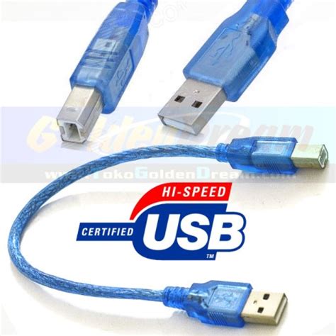 Jual Kabel Printer Usb Arduino Uno Mega Data Cable Pc Usb A To B Male Biru 30cm Kota Medan