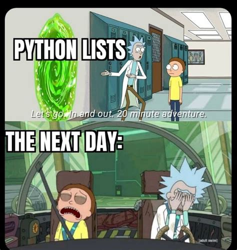 Me As An Amateur Python Coder Right Now Experimenting With Lists R