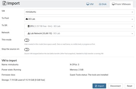 Migrate From VMware To XCP Ng