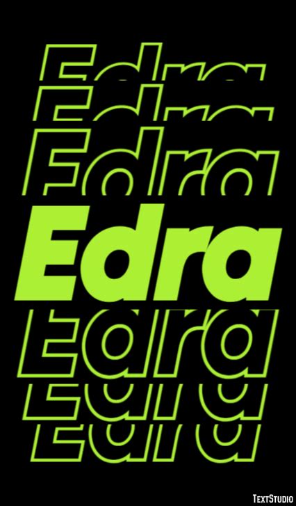 Edra Text Effect And Logo Design Name