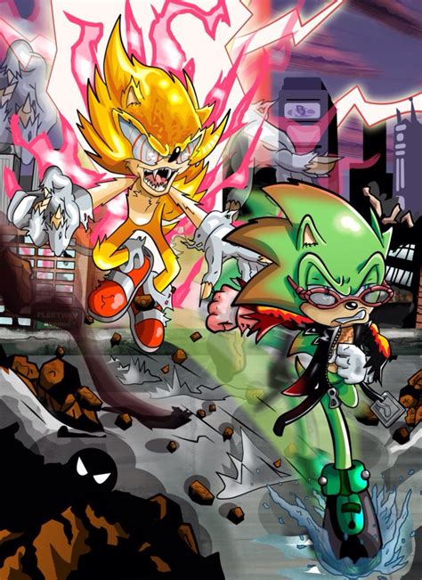 Scourge The Hedgehog Vs Sonic