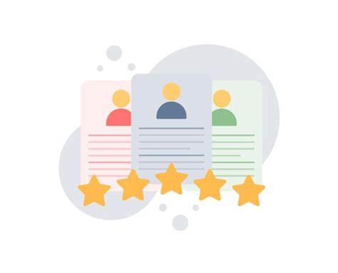 클라이언트의 리뷰 고객 피드백 사용자의 코멘트 또는 만족도 수준 벡터 일러스트 레이 션 프리미엄 벡터