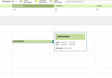 C Outlook Appointment Mouse Hover Screentip Customization Via Vsto