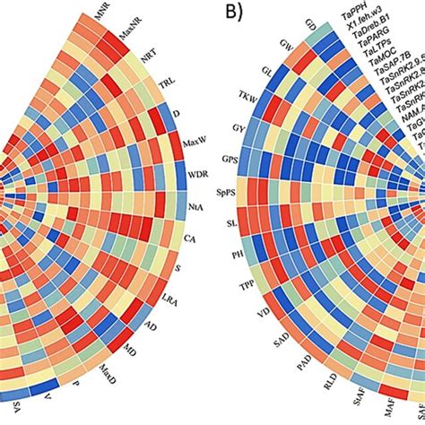 Heat Maps Showing Significant Allelic Effects Of Functional Genes On