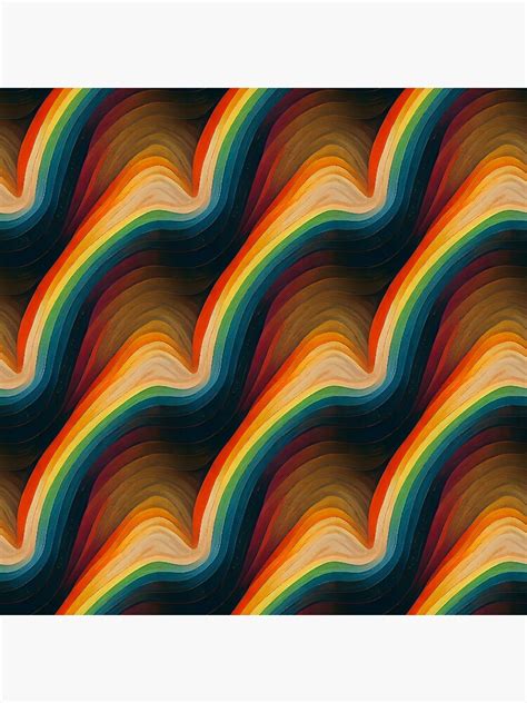 Rainbow Squiggle Poster For Sale By Dizpix Redbubble