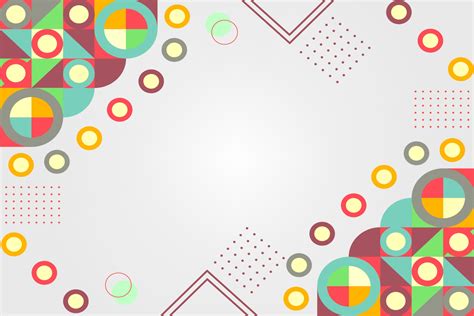 Colorful Retro Geometric Background Stylish Design 2059647 Vector Art