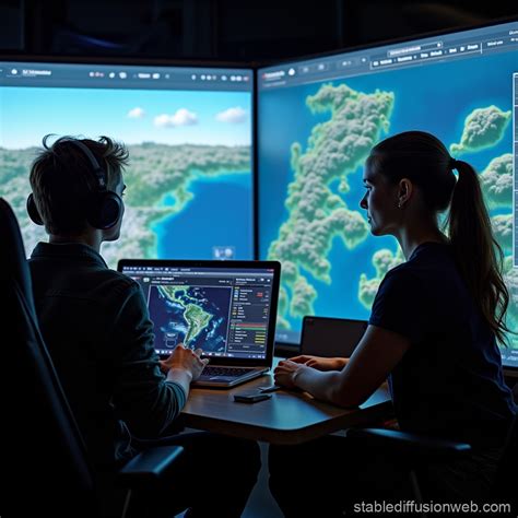 Students In Navigation Simulator Stable Diffusion Online