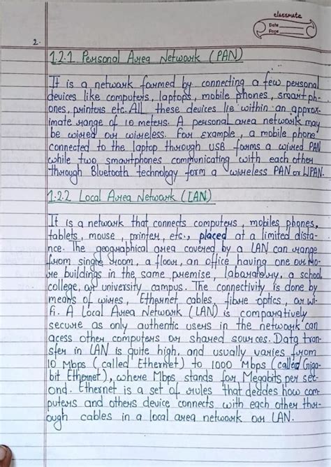 Computer Network Handwritten Notes Codewithcurious