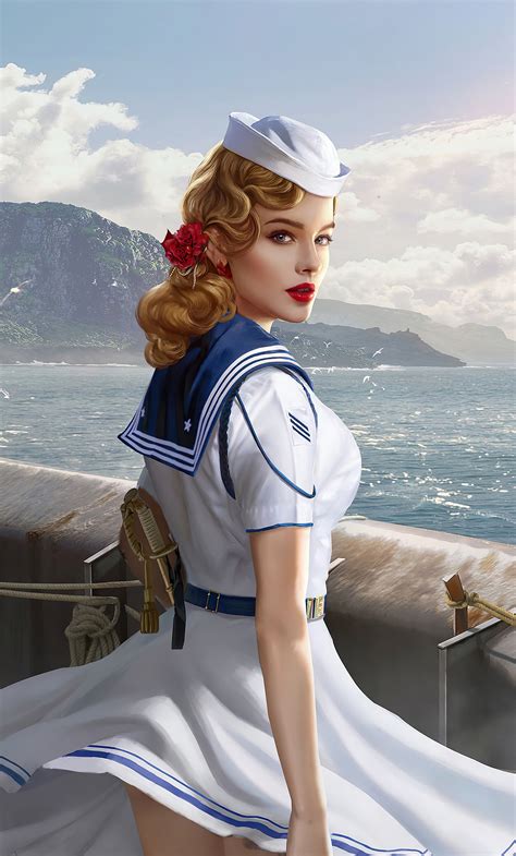 1280x2120 Sailor Girl Iphone 6 Hd 4k Wallpapersimagesbackgrounds